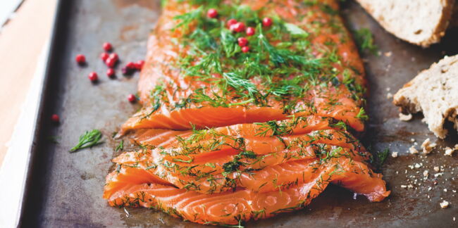 Saumon mariné à l'aneth et à la mandarine : Femme Actuelle Le MAG