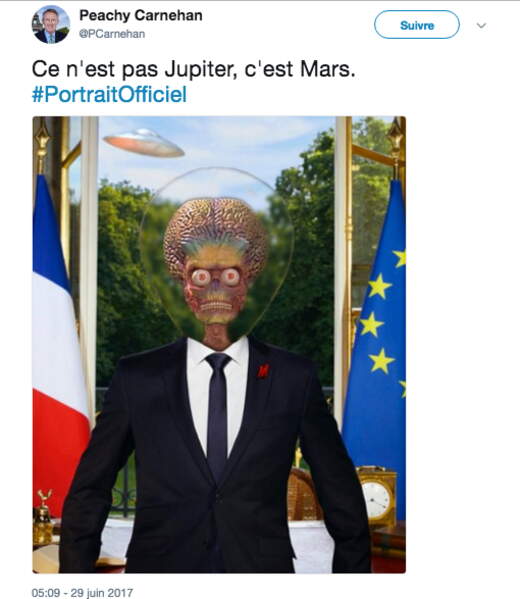 Détournements les plus drôles du portrait officiel d'Emmanuel Macron ...