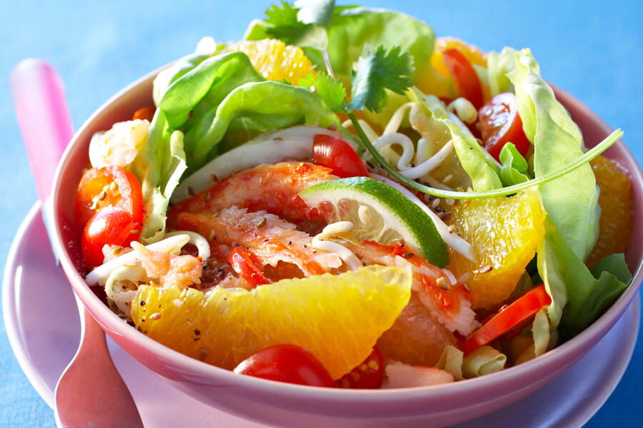 Nos recettes de salades entre terre et mer - Femme Actuelle