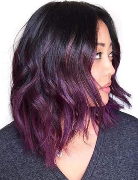 Cheveux violets, la tendance Pinterest qui nous séduit - Femme Actuelle