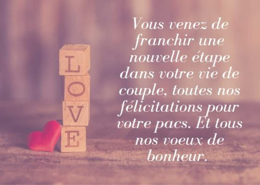 Nos modèles de cartes de félicitations pour un Pacs - Femme Actuelle