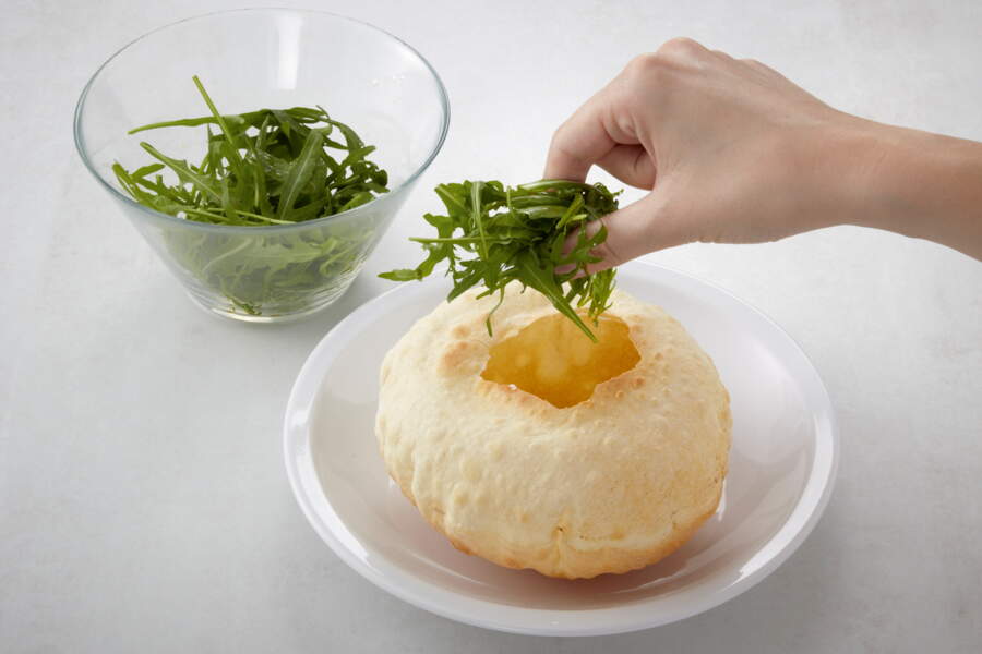 Pizza soufflée par Jean-François Piège - Femme Actuelle