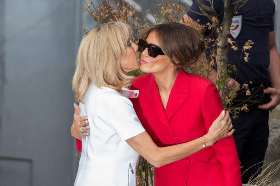 Brigitte Macron et Melania Trump à Paris, elles rivalisent d'élégance ... Brigitte Macron et Melania Trump à Paris, elles rivalisent d'élégance ...