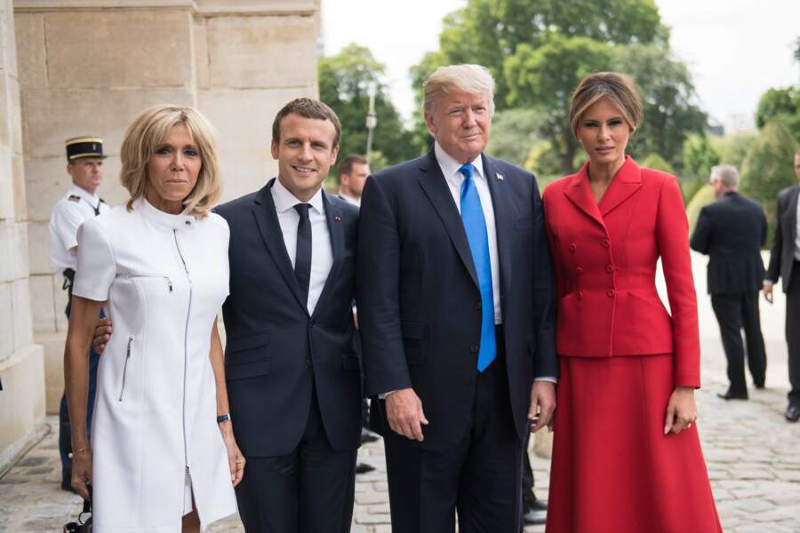 Brigitte Macron et Melania Trump à Paris, elles rivalisent d'élégance ... Brigitte Macron et Melania Trump à Paris, elles rivalisent d'élégance ...