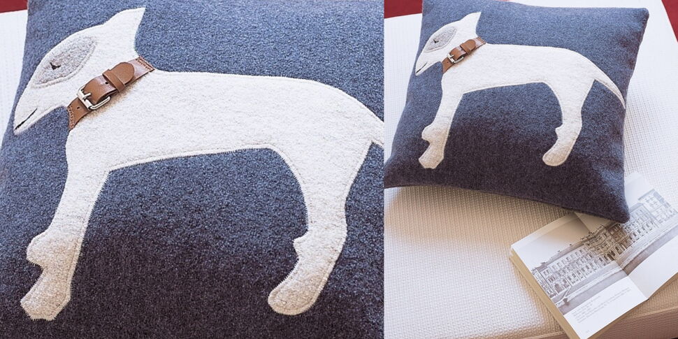 Un coussin appliqué de chien : Femme Actuelle Le MAG