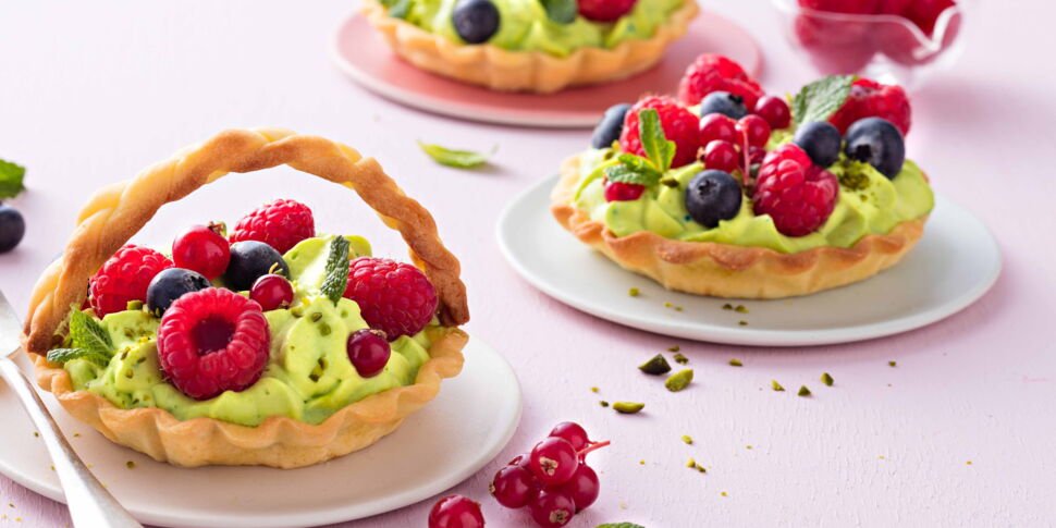 Tartelettes aux fruits et chantilly à la verveine : Femme Actuelle Le MAG