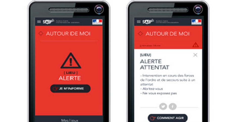 Le gouvernement lance une appli "Alerte attentat" : Femme Actuelle Le MAG