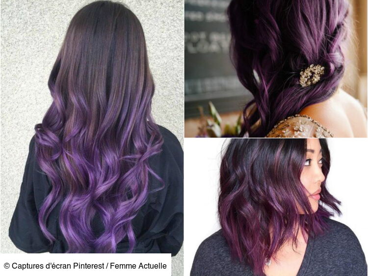Cheveux violets, la tendance coloration qui nous séduit : Femme ...