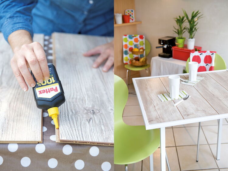 DIY récup : fabriquer une table avec un reste de parquet : Femme ...