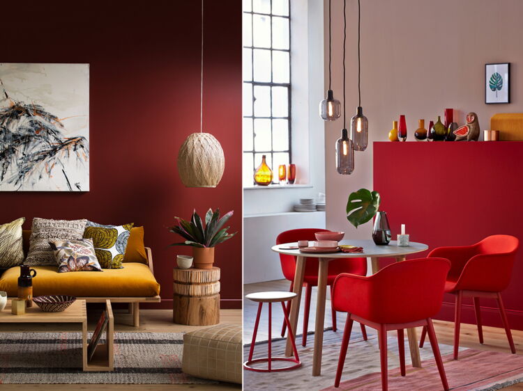 Salon rouge : 5 idées de décoration et nos accessoires coup de coeur ...