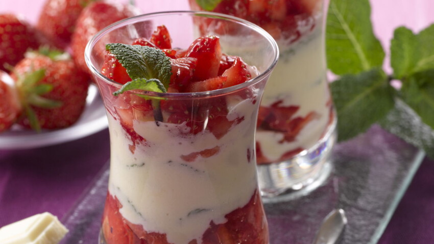 Verrine de fraise rapide : découvrez les recettes de cuisine de Femme ...