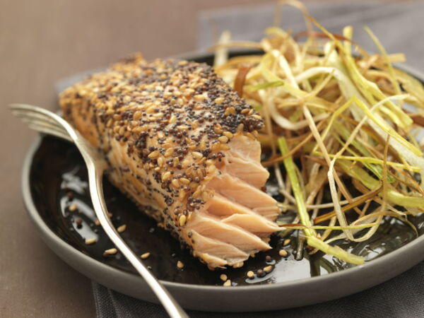 Pavé de saumon en croûte de riz : découvrez les recettes de cuisine de ...