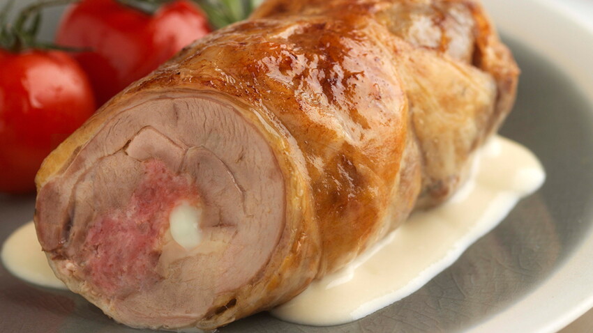 Jambonnette de pintade au chaource sauce ratafia : découvrez les ...