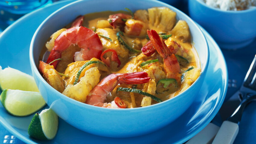 Cari de poisson et gambas rapide : découvrez les recettes de cuisine de ...