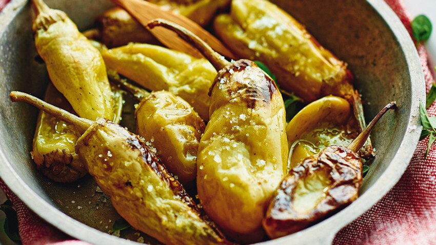 Piments doux au gros sel facile et rapide : découvrez les recettes de ...
