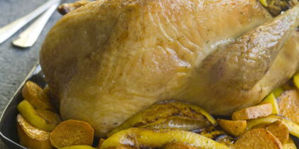 Dinde farcie mangue, foie gras et pain d’épices facile : découvrez les ...