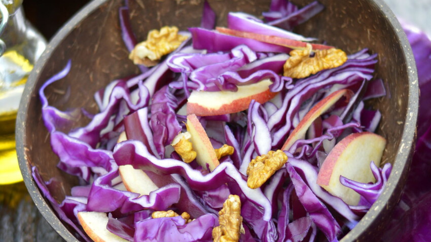 Chou rouge en salade facile et rapide : découvrez les recettes de ...