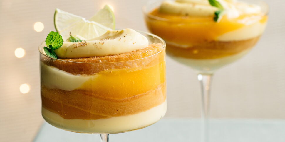 Trifle mangue, coco et citron vert facile et rapide : découvrez les ...
