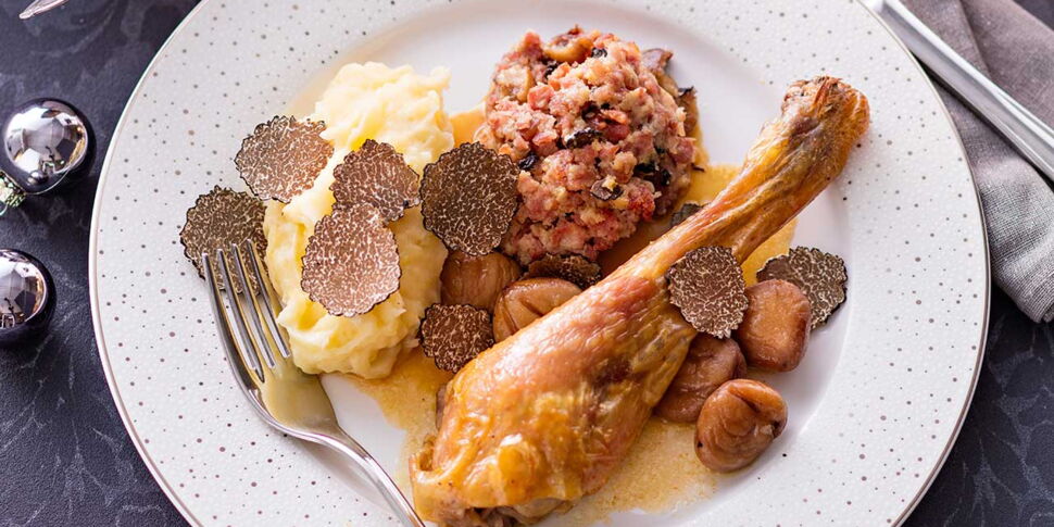 Volaille farcie, marrons et purée truffée : Femme Actuelle Le MAG