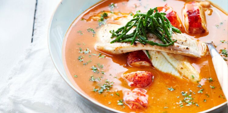 Bisque Au Homard Et Filets De Sole Grillés Découvrez Les Recettes De