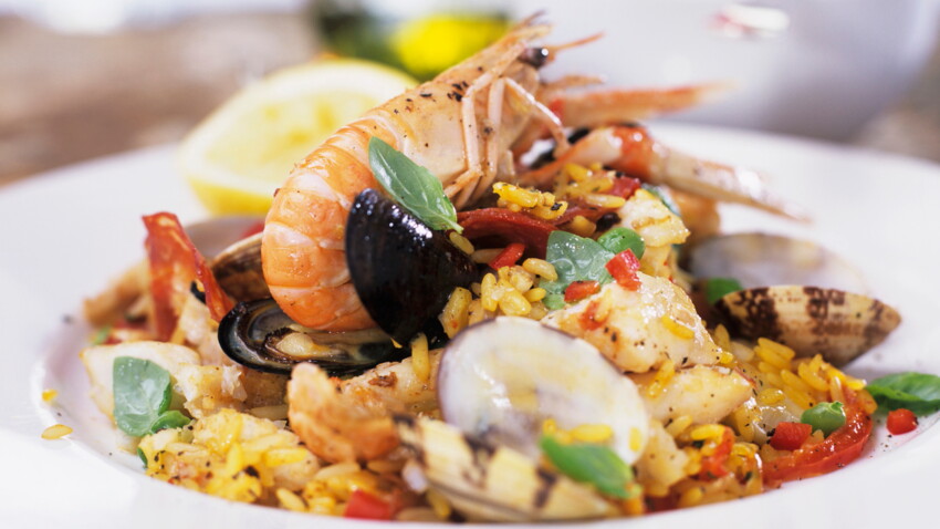 Paella de la mer maison : découvrez les recettes de cuisine de Femme ...