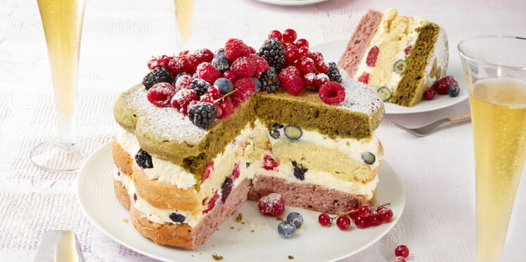 Layer cake aux fruits rouges : découvrez les recettes de cuisine de ...