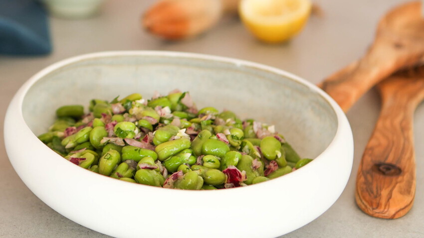 Salade de fèves à la coriandre super facile rapide : découvrez les ...