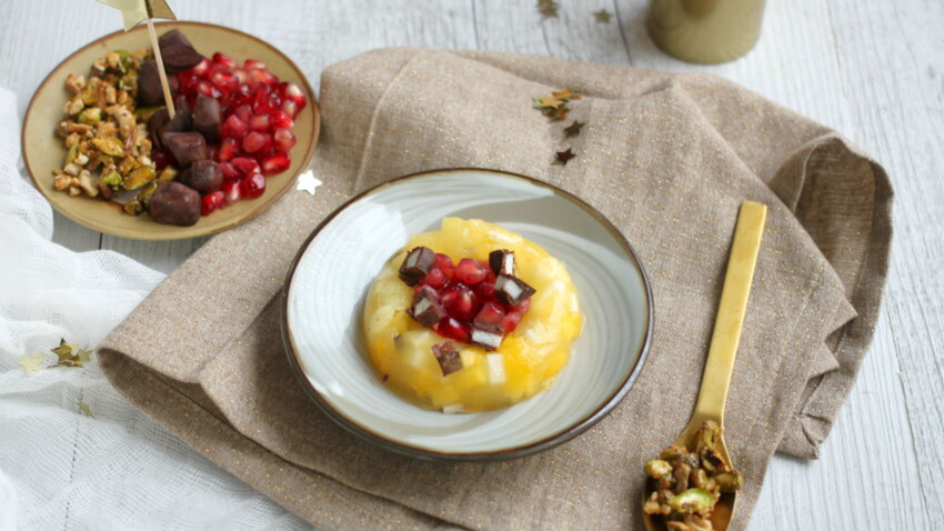 Salade de fruits exotiques et fruits secs caramélisés au sirop d’érable ...
