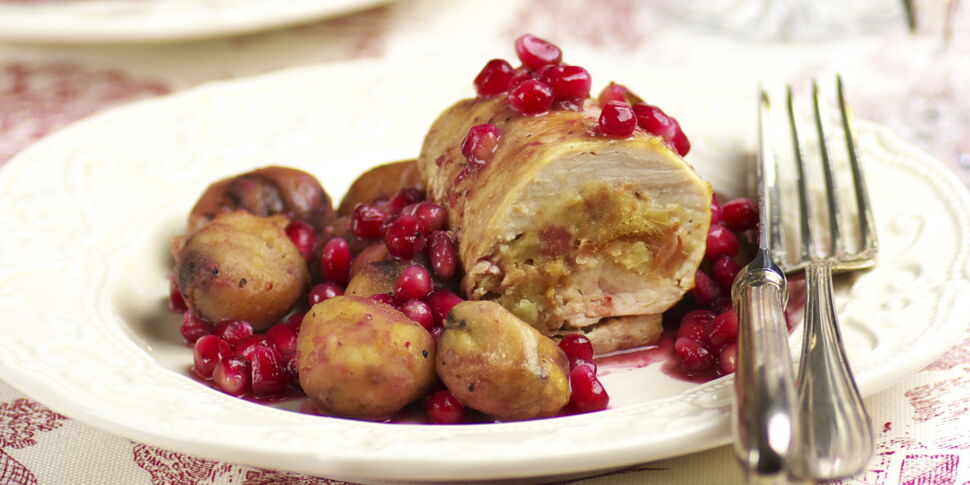 Dinde farcie aux marrons et grenade : découvrez les recettes de cuisine ...