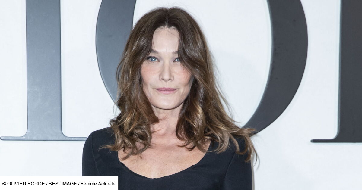 Carla Bruni adopte un brushing souple pour son carré long dégradé (Wow ...