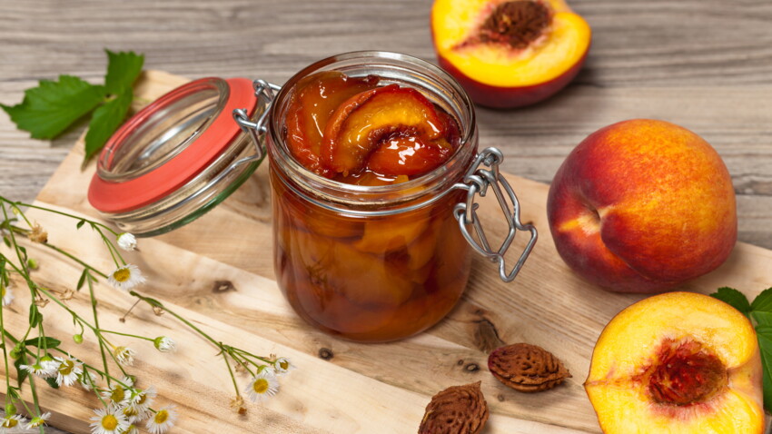 Compote de pêche : découvrez les recettes de cuisine de Femme Actuelle ...