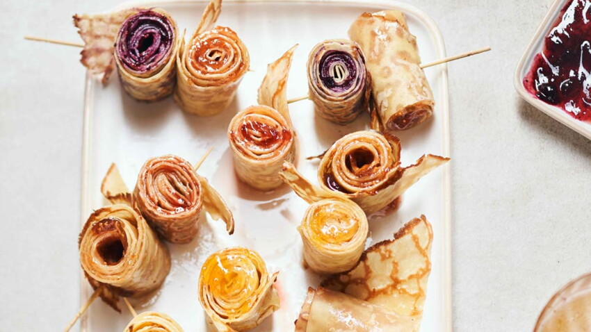 Roulés de crêpes à la confiture facile : découvrez les recettes de ...