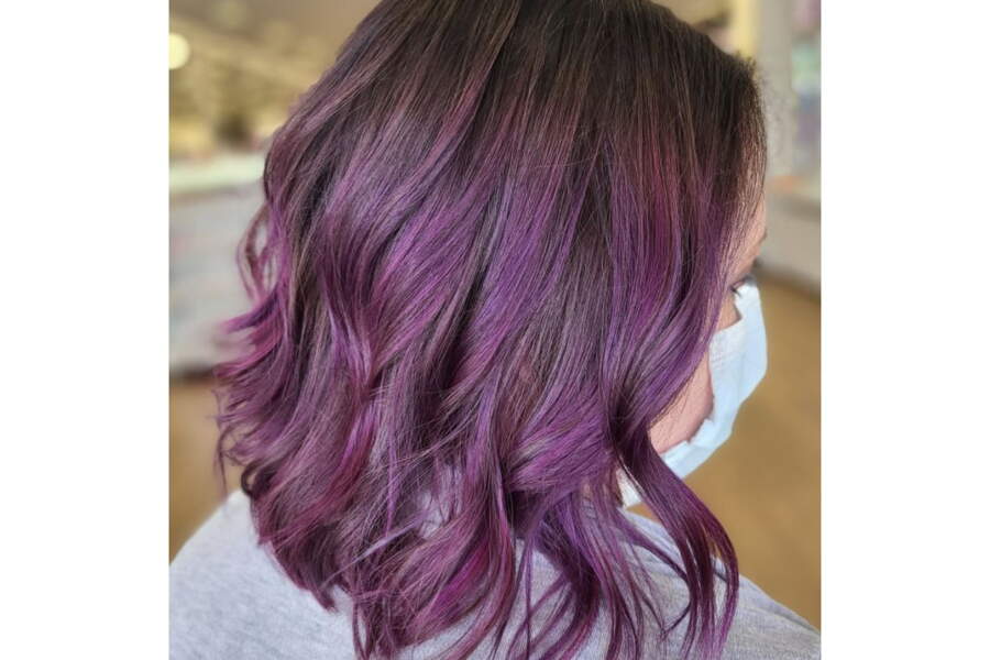 Cheveux violets : la nouvelle coloration tendance en 25 images - Femme ...