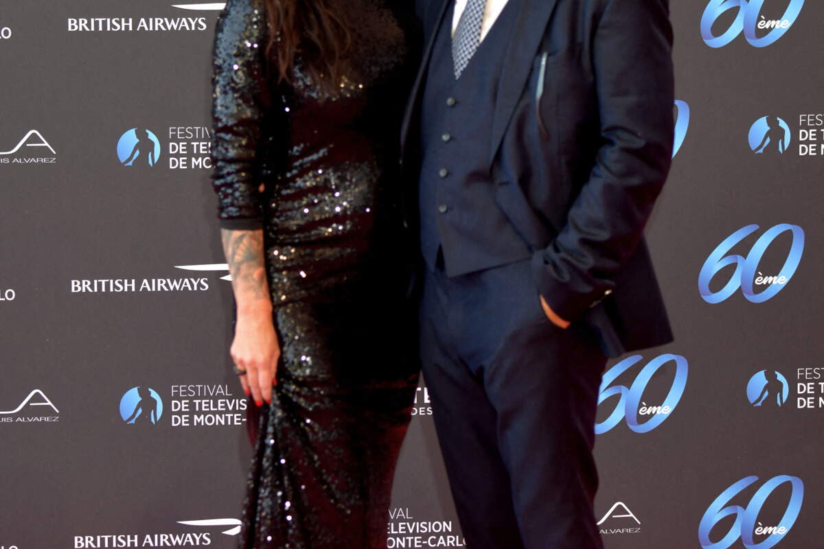 Franck Sémonin et sa femme Hélène, glamour au Festival de télévision de ...