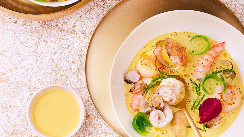 Nage crémeuse de poisson, coquillages et crustacés facile : découvrez ...