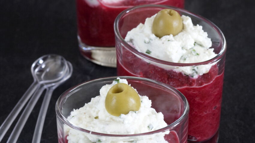 Verrine Betterave Boursin Thermomix