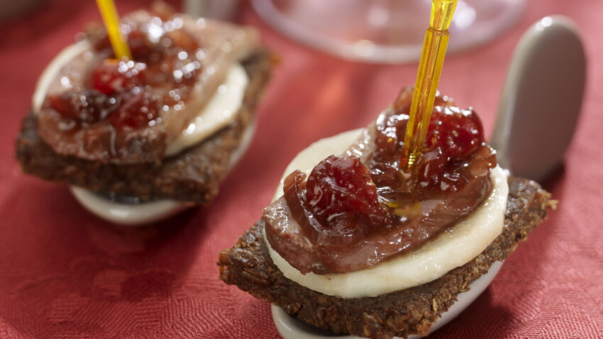Toasts de Noël au magret de canard et pomme rapide : découvrez les ...