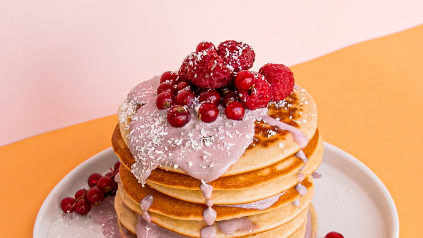 Pancakes au coulis d'açaí facile et rapide : découvrez les recettes de ...