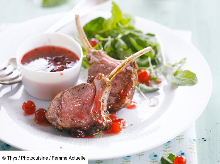 Côtelettes d'agneau, sauce aux groseilles rapide : découvrez les ...