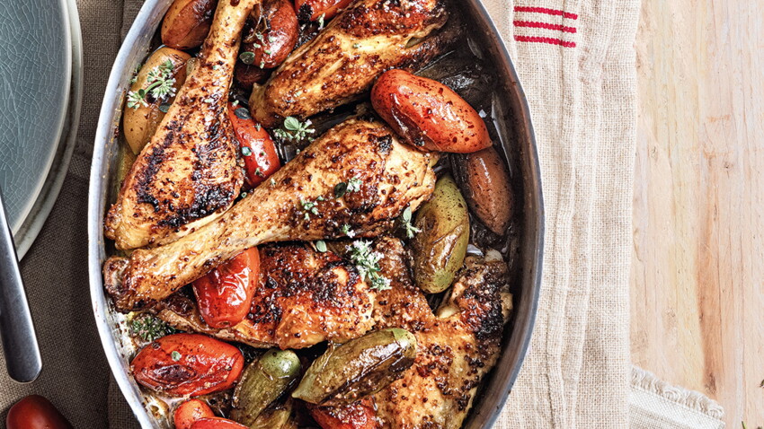 Poulet aux tomates rôties et balsamique facile : découvrez les recettes ...