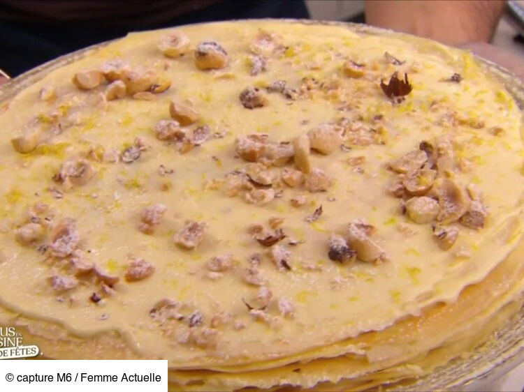 Un dessert gourmand et festif : le gâteau de crêpes à la crème citron ...
