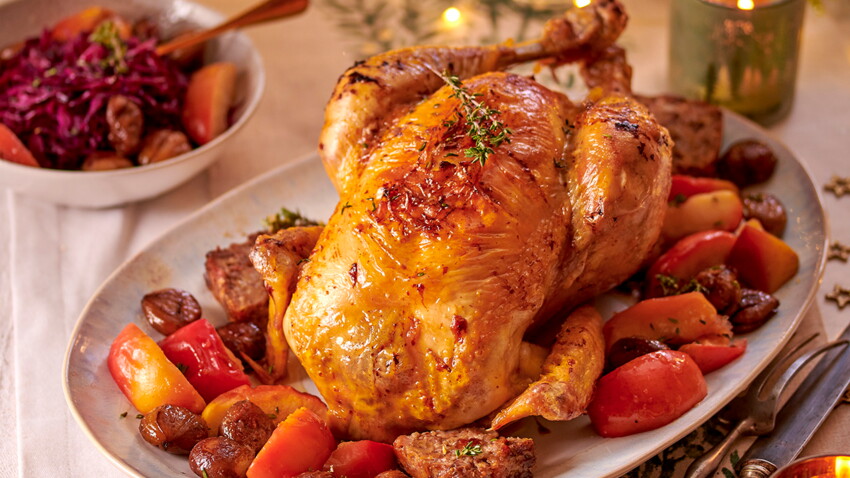 Dinde farcie aux marrons facile : découvrez les recettes de cuisine de ...