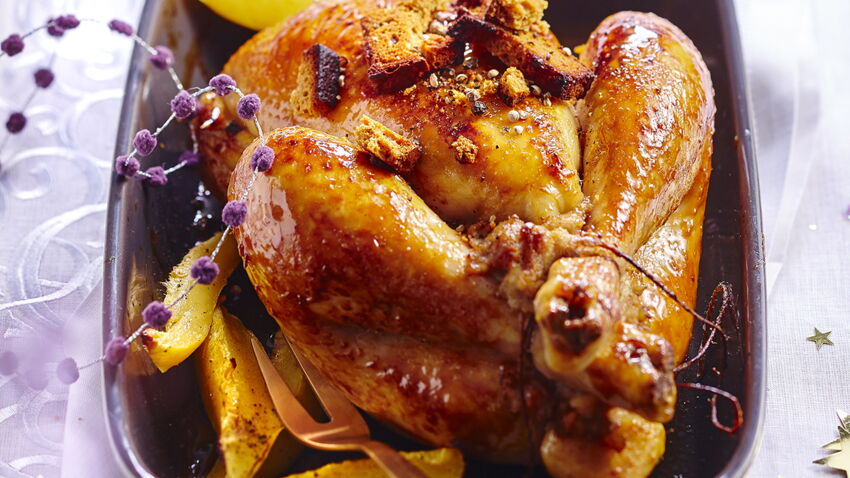 Chapon aux fruits secs et frites de potiron : découvrez les recettes de ...
