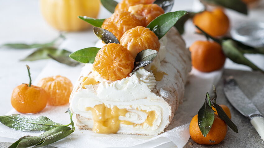 Bûche pavolova, lemon curd de clémentines : découvrez les recettes de ...
