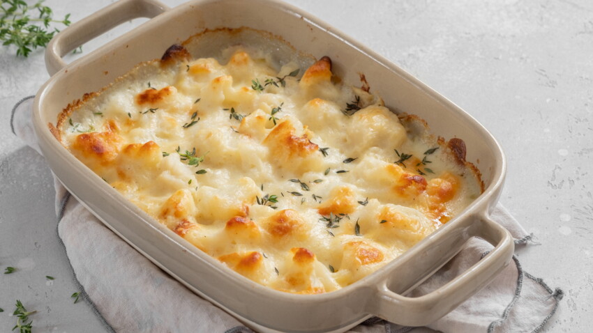 Gratin de chou-fleur sauce Mornay rapide : découvrez les recettes de ...