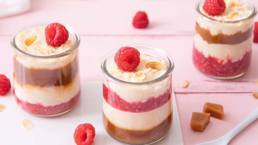 Crèmes de Floraline framboise et caramel rapide : découvrez les ...