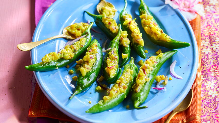 Piments farcis au chou-fleur et curcuma rapide : découvrez les recettes ...
