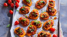 Mini-tomates farcies de Société à Tartiner, mouillettes de pain aux ...