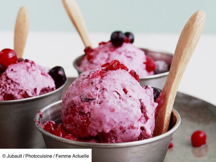 Sorbet aux fruits rouges et à la menthe facile et rapide : découvrez ...