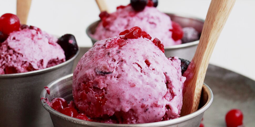 Sorbet aux fruits rouges et à la menthe facile et rapide : découvrez ...